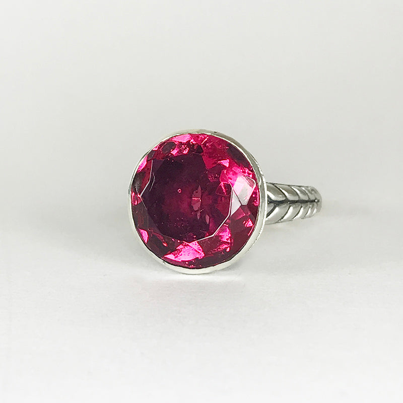Aphrodite Pink Quartz and Sterling Silver Ring | Cadman Rock – cadmanrock
