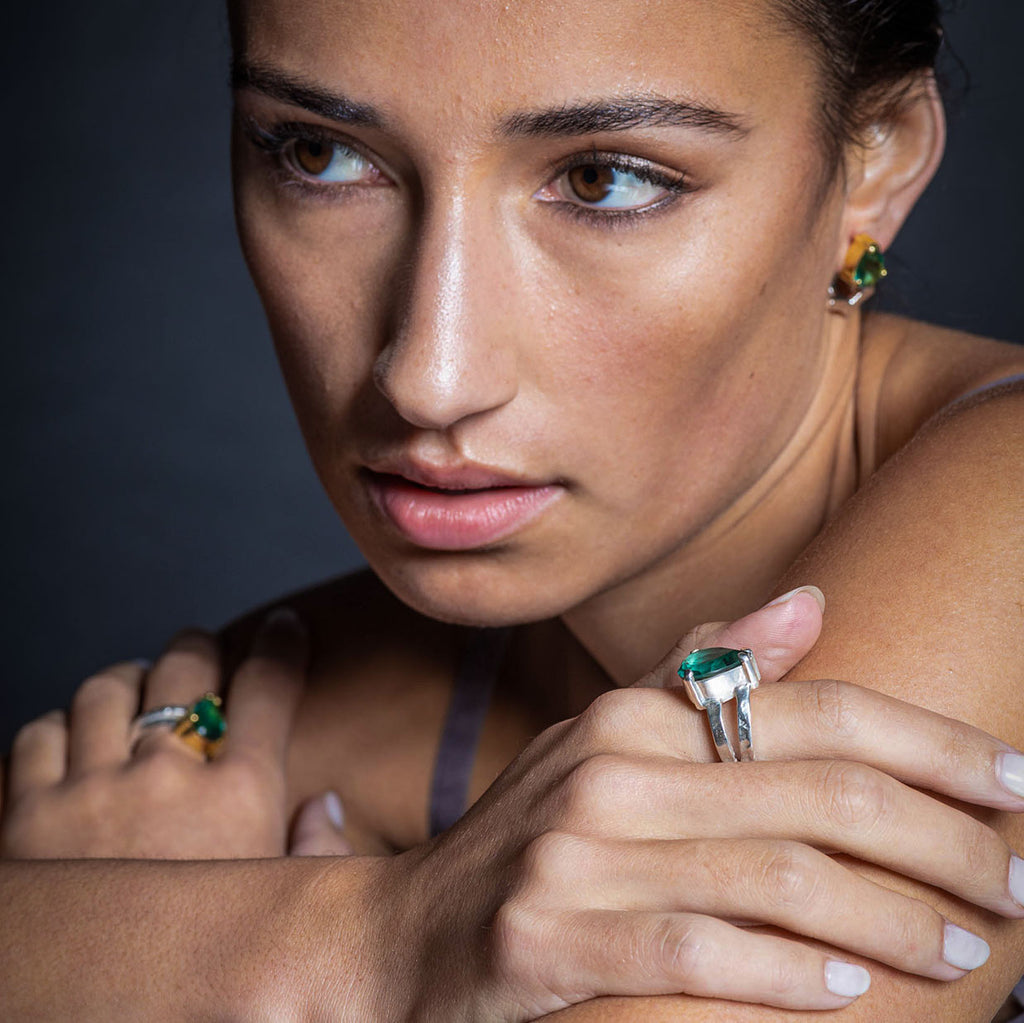 Venus Ring in Green Quartz | Cadman Rock – cadmanrock