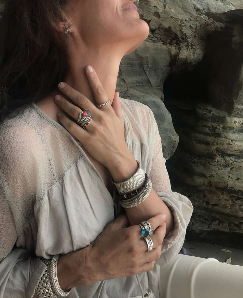 Aphrodite Pink Quartz and Sterling Silver Ring | Cadman Rock – cadmanrock